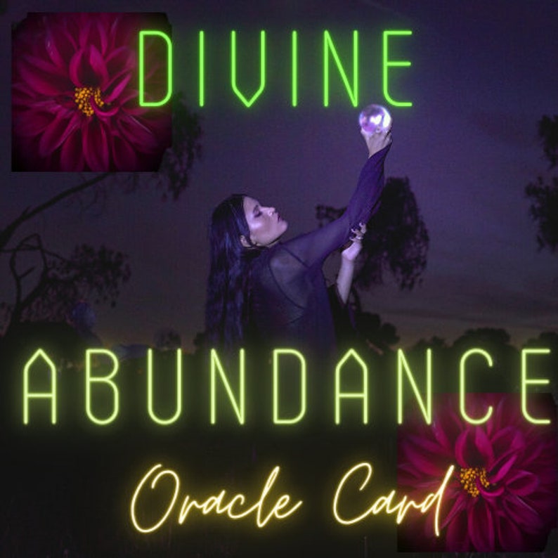 Divine Abundance Oracle Card - Etsy