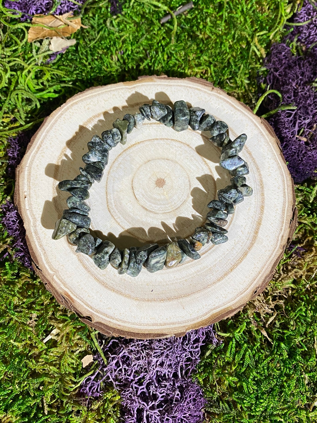 Preseli Bluestone Chip Bracelet / Stonehenge / From Pembrookshire Wales ...