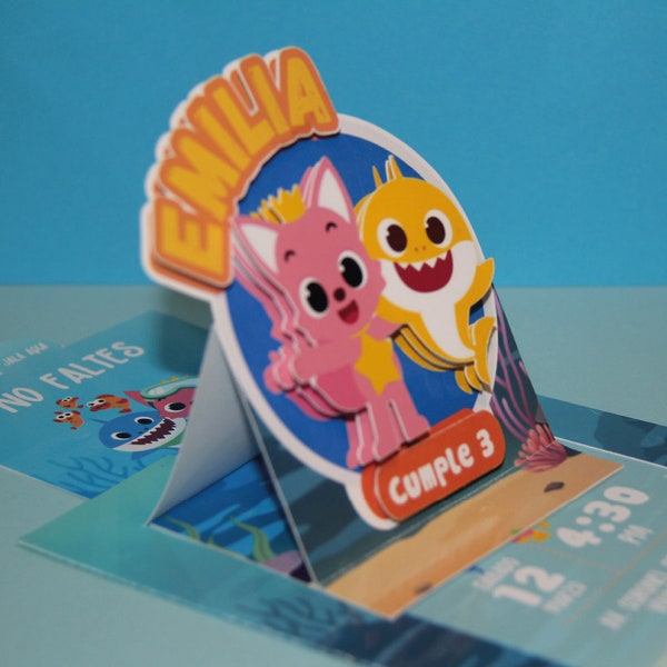 Shark Pop up Card - Etsy