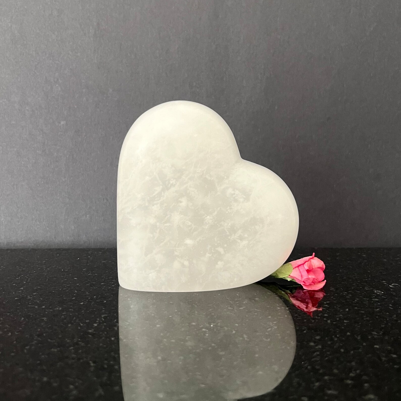 Translucent White Alabaster Standing Heart Sculpture 3 1/4 - Etsy