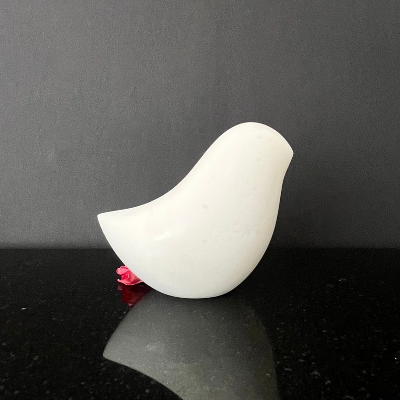 Large White Bird in Italian Alabaster - Etsy