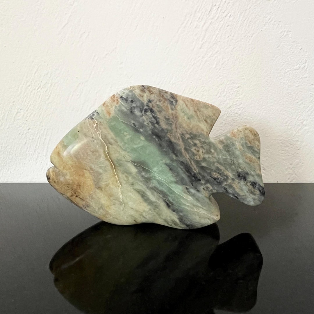 Tropical Fish — Multicolor Striped Indian Soapstone - 6