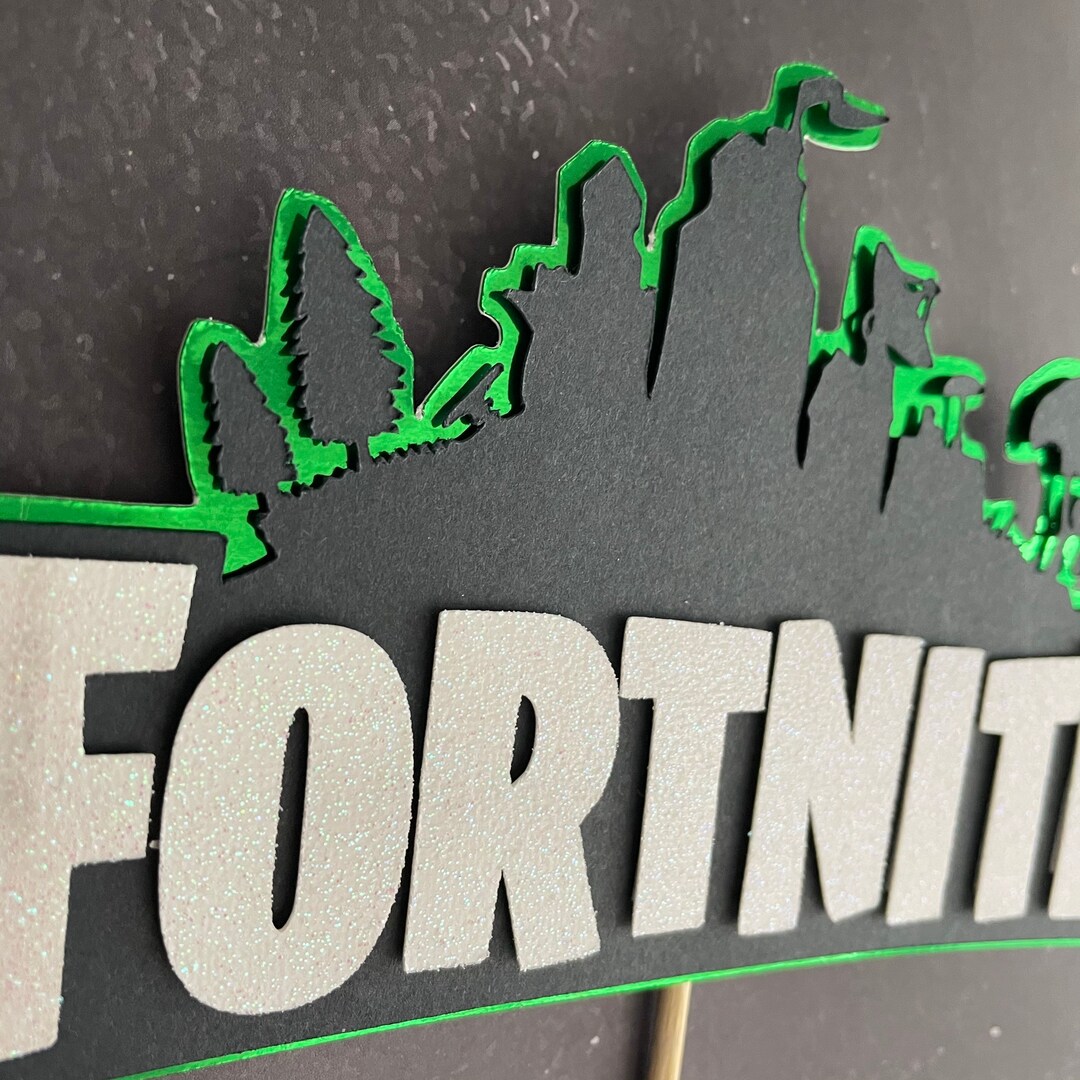 Fortnight Logo 3D Cake Topper - Etsy UK