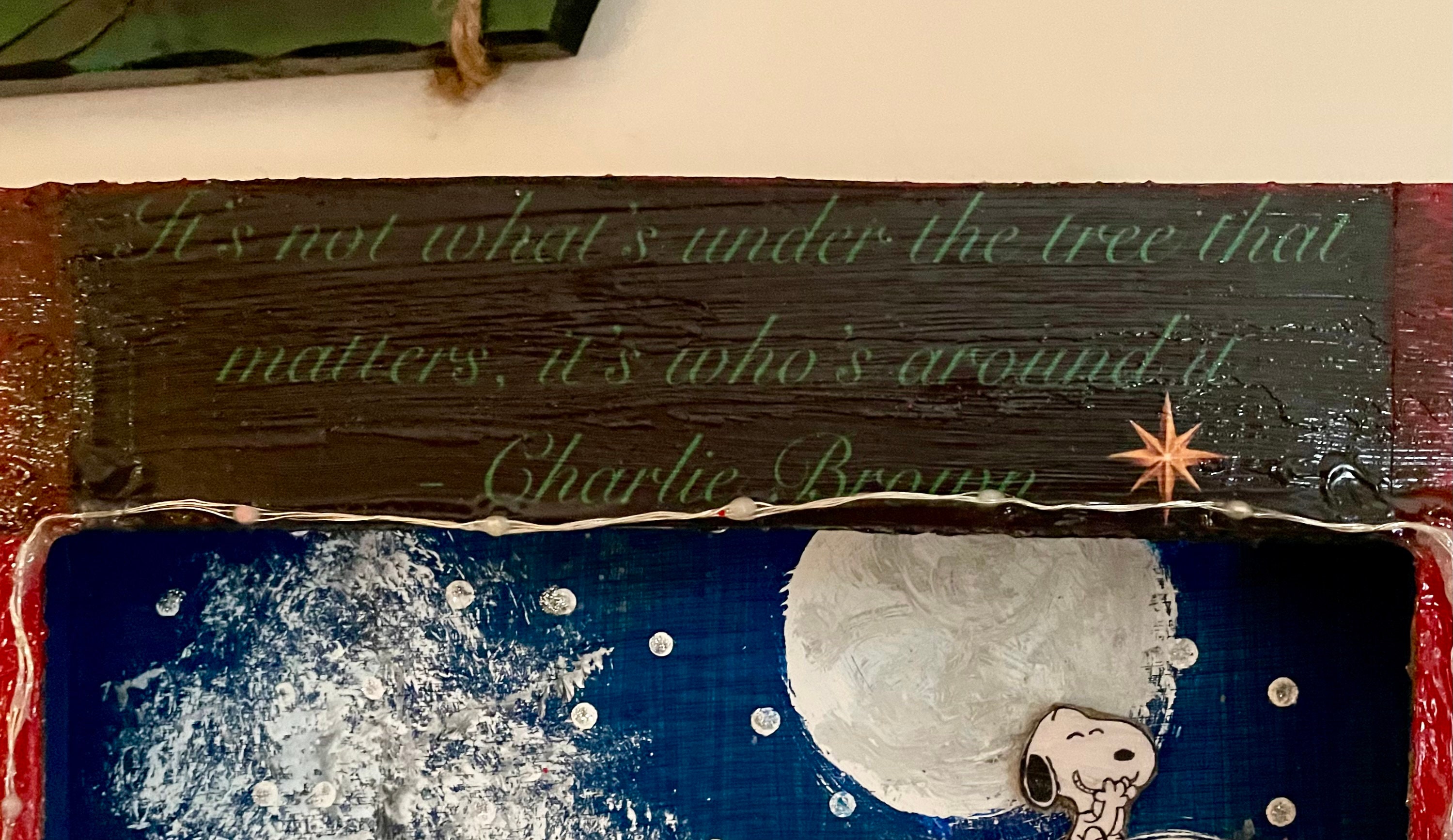 Charlie Brown Snoopy Christmas Shadow Box - Etsy