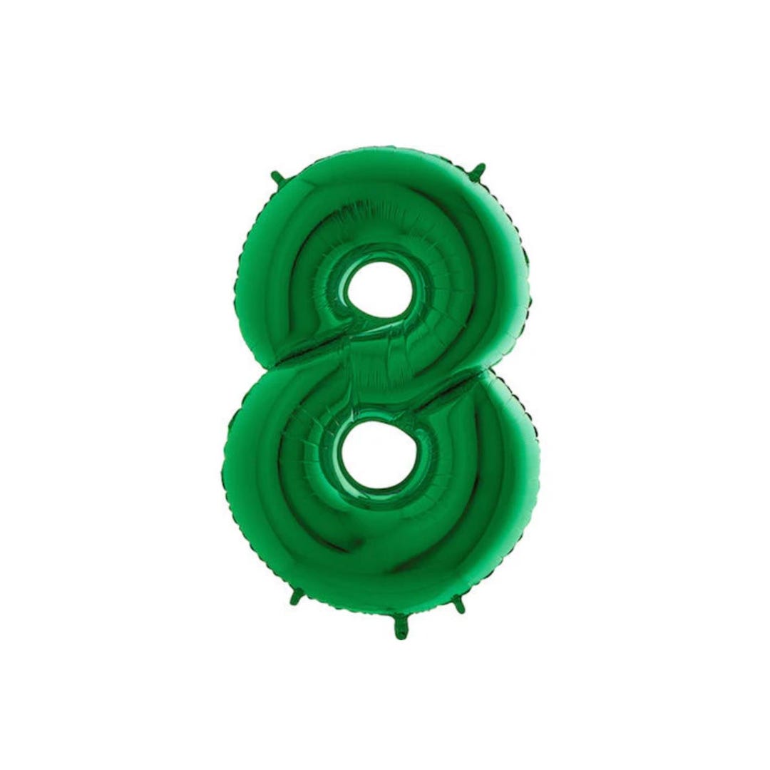 40" Emerald Green Mylar Number 8 Birthday Balloon - Etsy