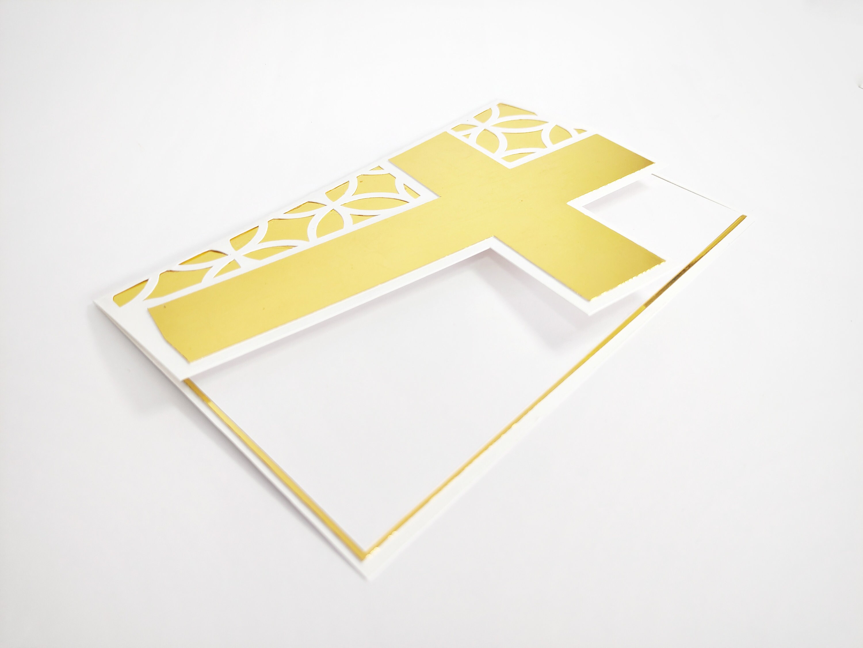 First Communion SVG Card Template Easter Laser Cut File - Etsy