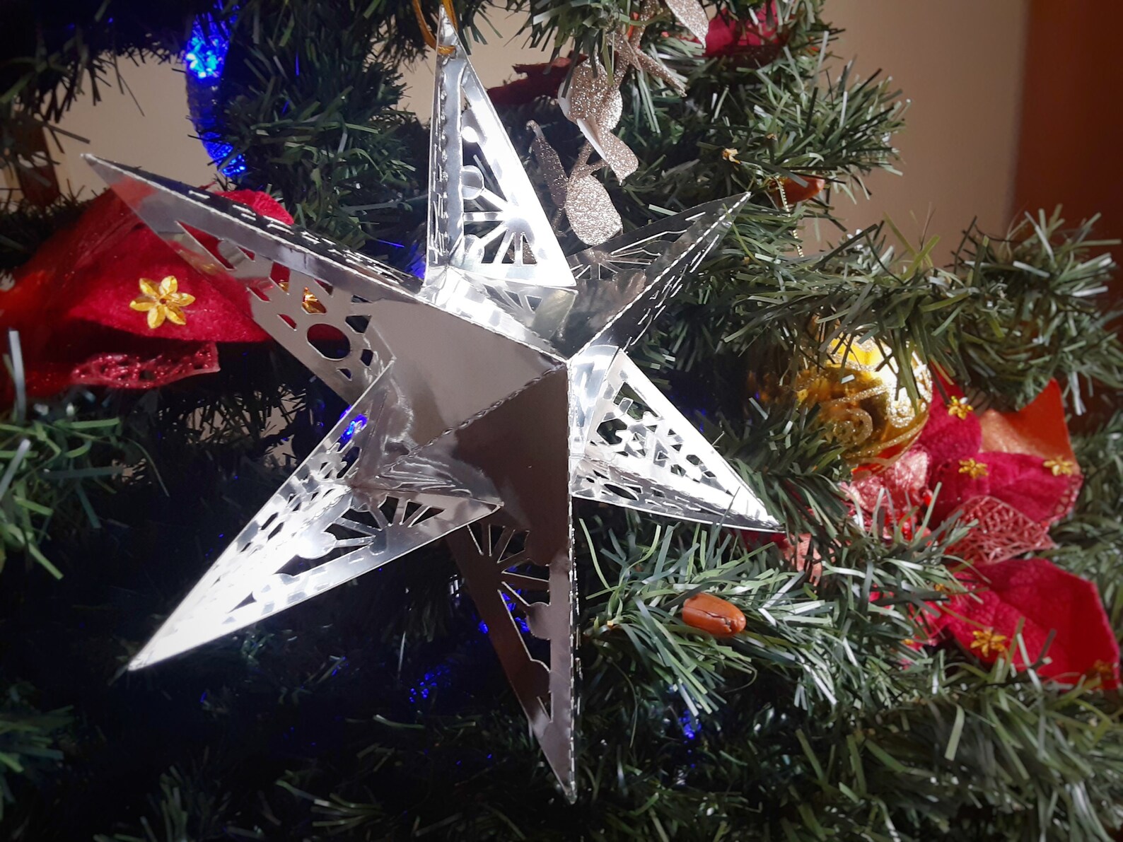 3D Paper Star SVG Template Snowflakes Cricut Cut File | Etsy