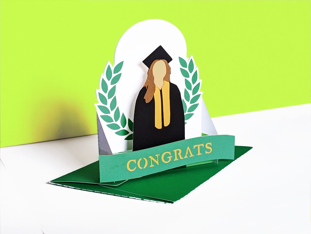Pop up Card Class of 2025 Svg File Graduation Card 2025 SVG TEMPLATE ...