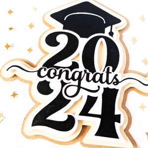 Class of 2024 SVG Cricut Template Senior 2024 Cake Topper Laser Cut ...
