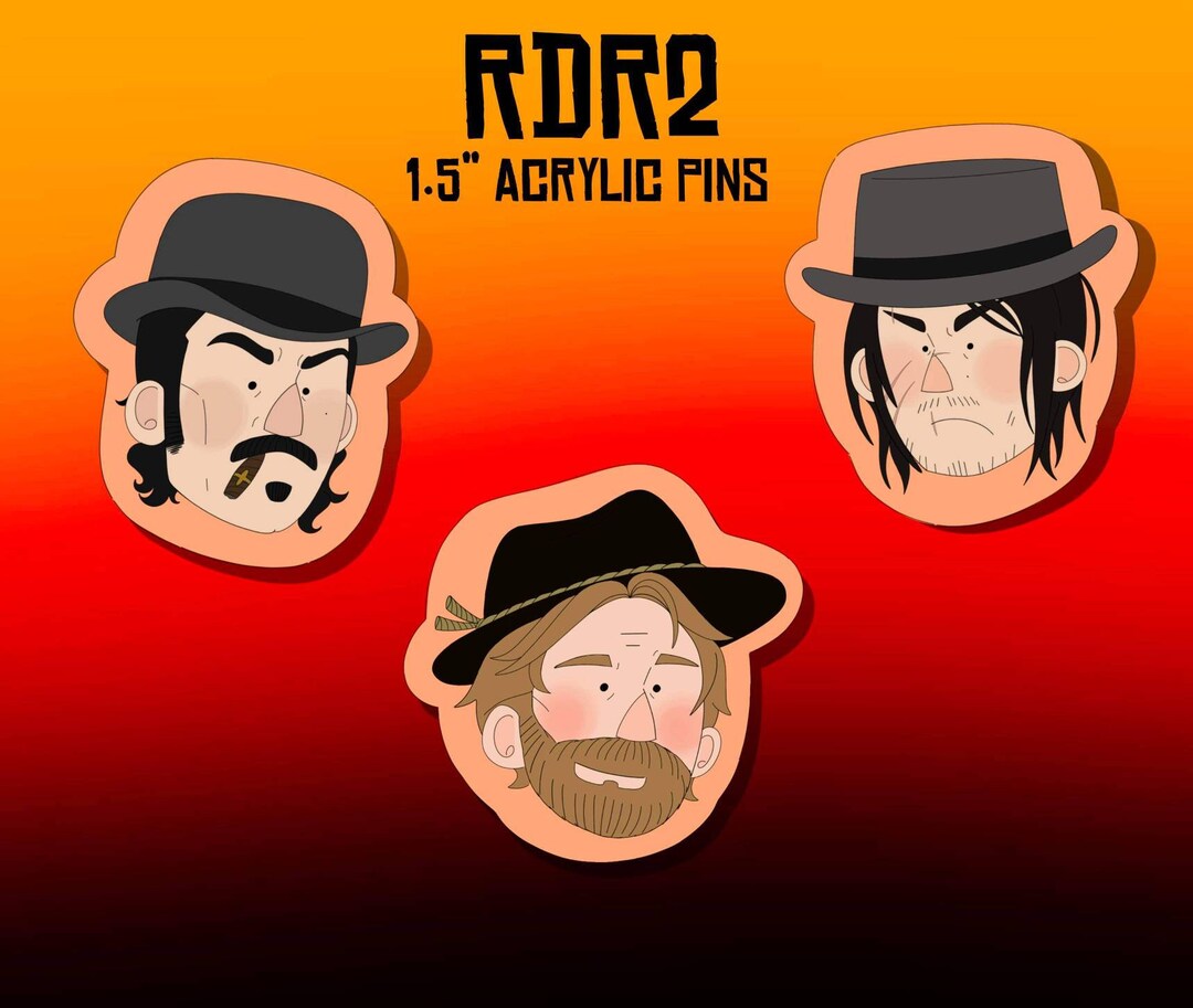 RDR2 Acrylic Pins - Etsy