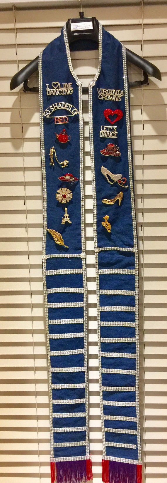 Extra Long Denim Sash | Etsy