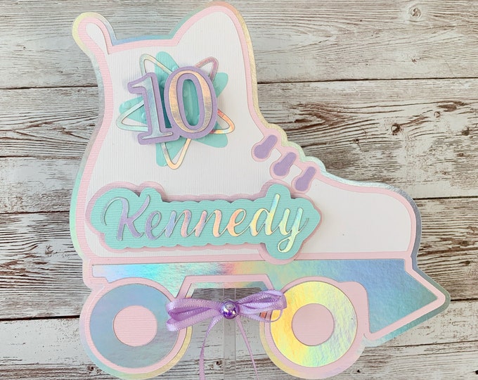 Roller Skate Cake Topper, Roller Skating Party Decorations, 80's Theme ...