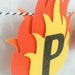 Fire Happy Birthday Banner Fire Flames Banner Perfect for - Etsy