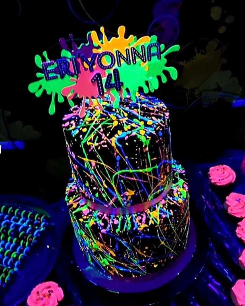 Glow Party Cake Ideas