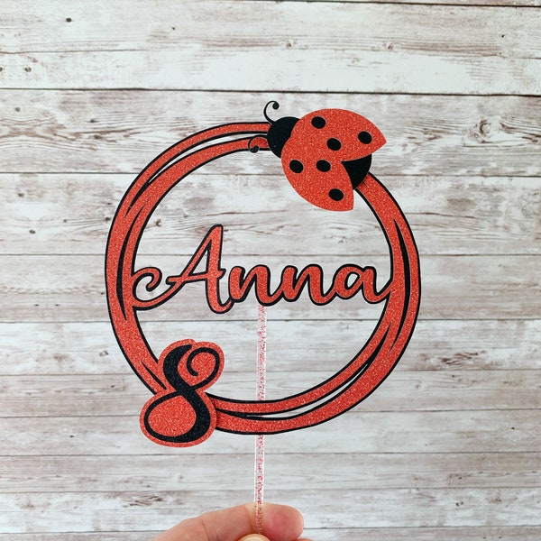 Ladybug Cake Toppers - Etsy