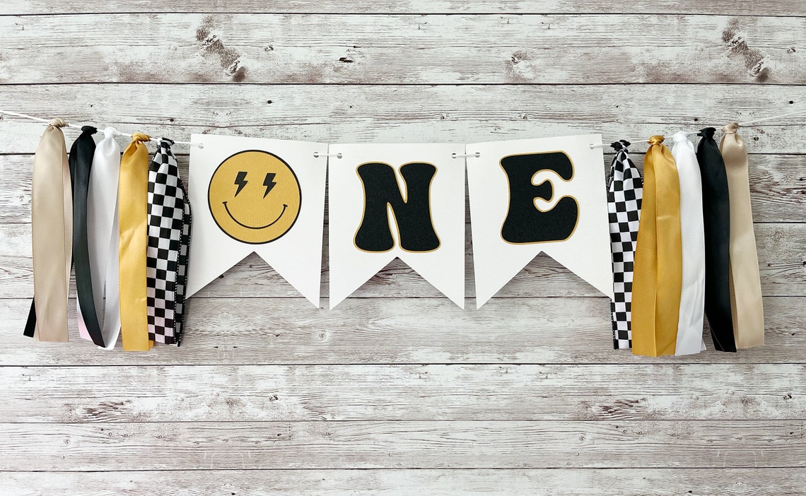 One Happy Dude Banner, One Cool Dude Sign, One Happy Dude Birthday ...