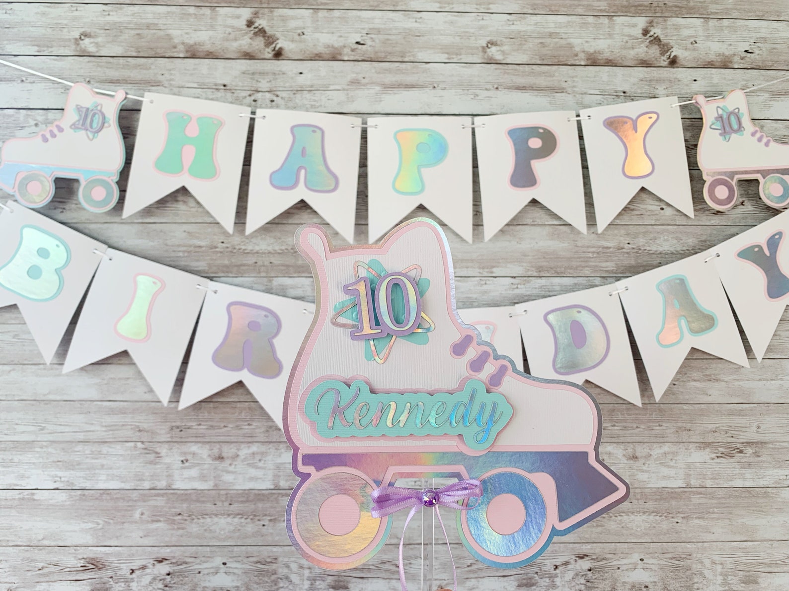 Roller Skate Cake Topper, Roller Skating Party Decorations, 80's Theme ...