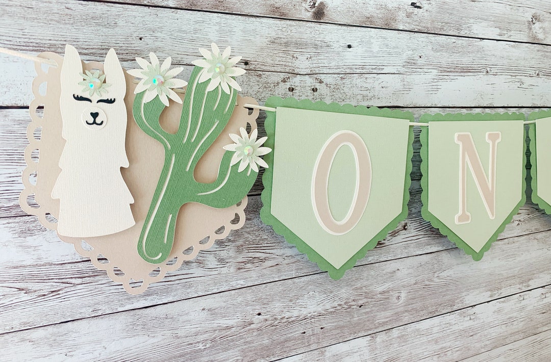 Llama High Chair Banner, Llama 1st Birthday Party Decorations, Llama ...