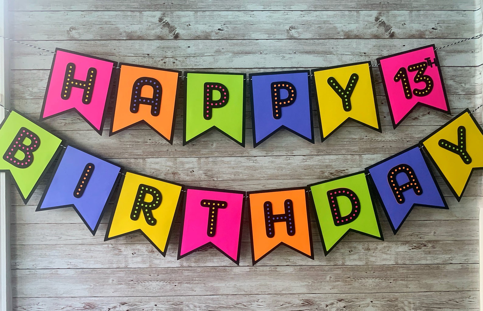 Neon Glow Party Banner Neon Party Decorations 80's Theme - Etsy