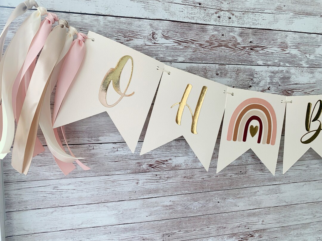 Boho Baby Shower, Boho Rainbow Baby Shower Decorations, Oh Baby Baby ...