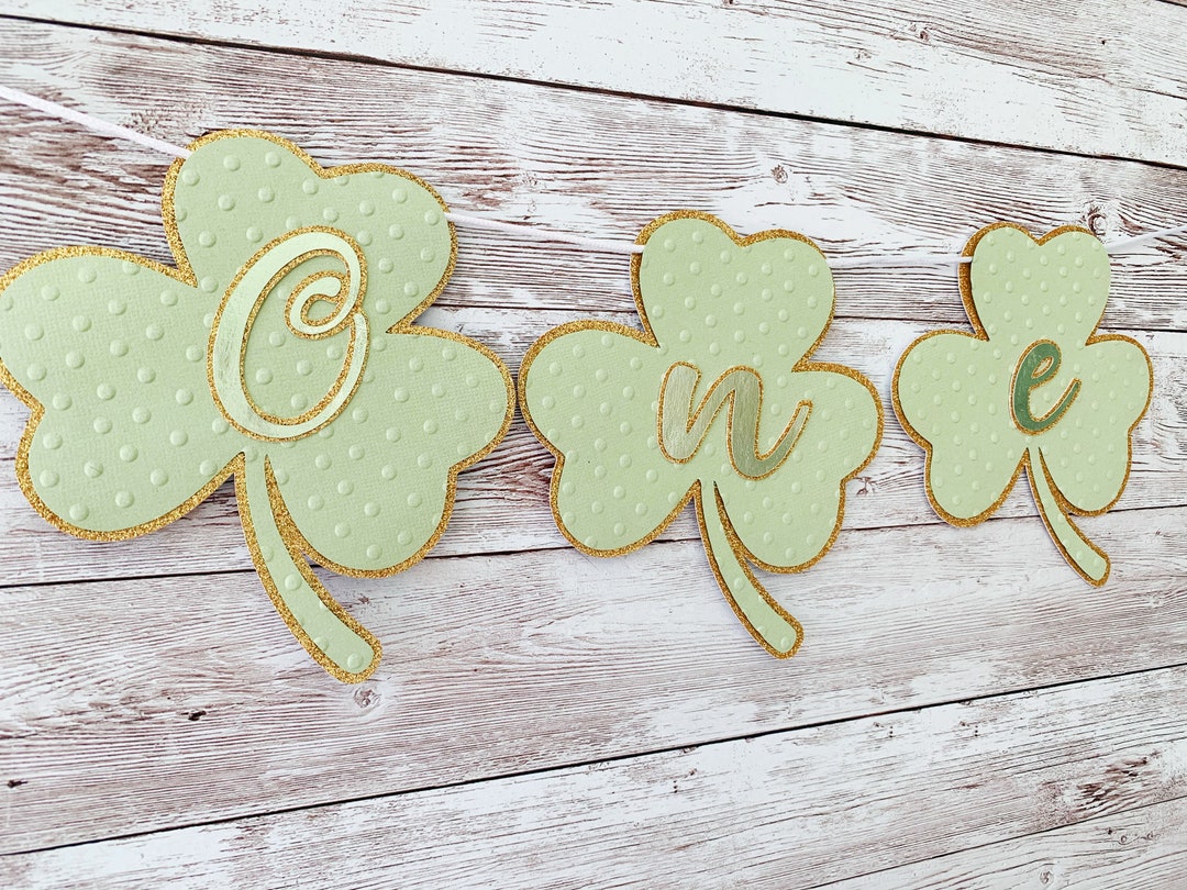 Shamrock One Banner, Lucky One Banner, Shamrock Party Decor, St ...
