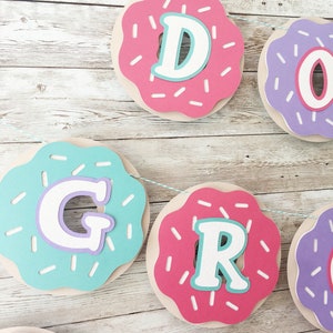 Donut Banner, Donut Party Decor, Donut Grow up Banner - Etsy