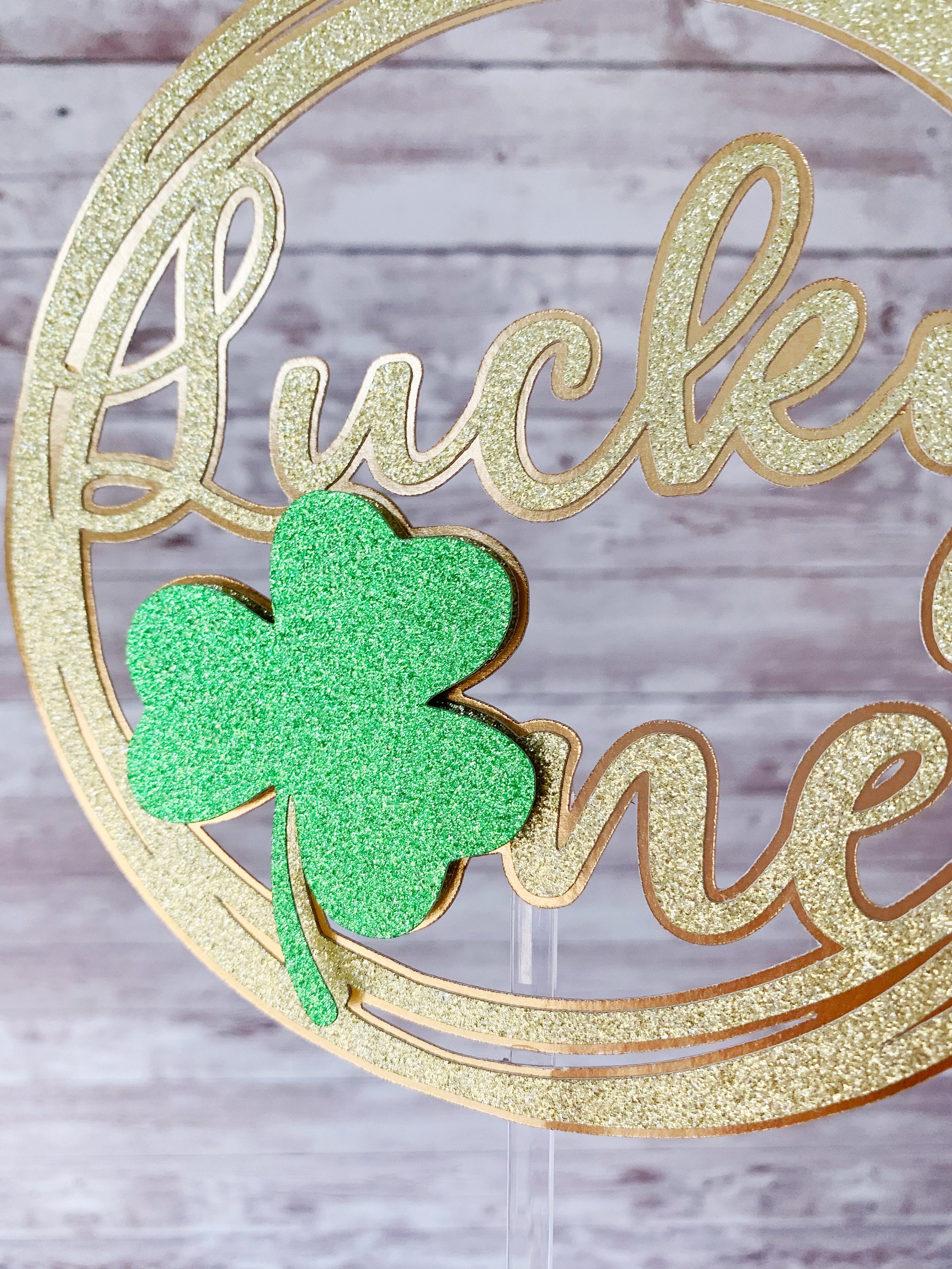 Shamrock One Cake Topper Lucky One Cake Topper Shamrock Cake - Etsy