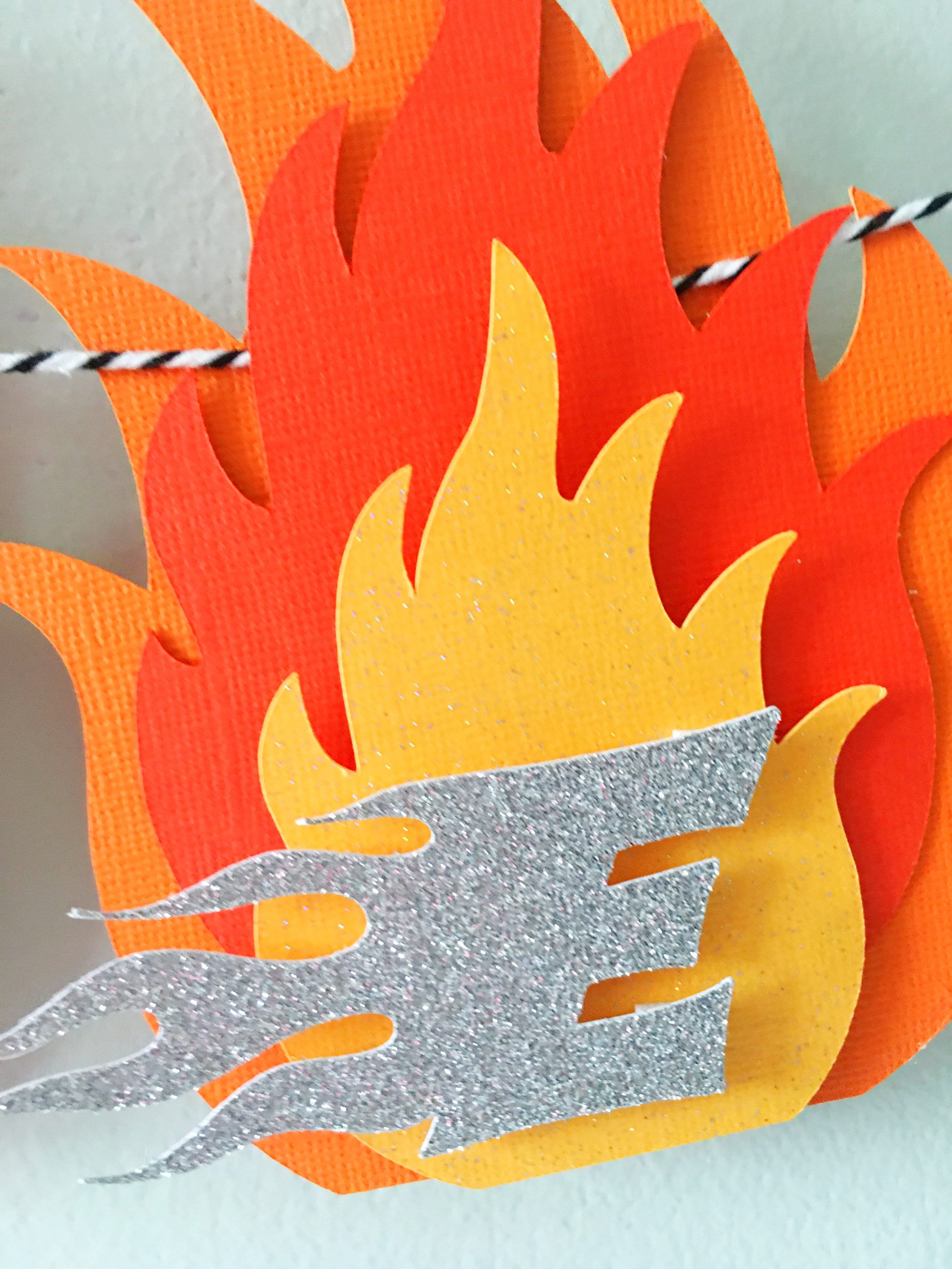Fire & Ice Banner, Fire Flames Banner, Frozen Party Banner - Etsy