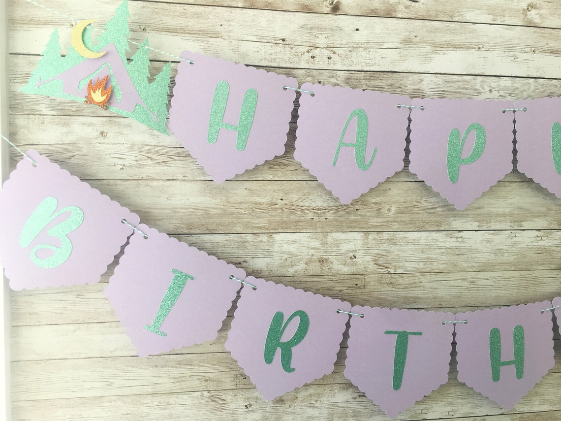 Camping Birthday Camping Party Decor Glamping Birthday - Etsy