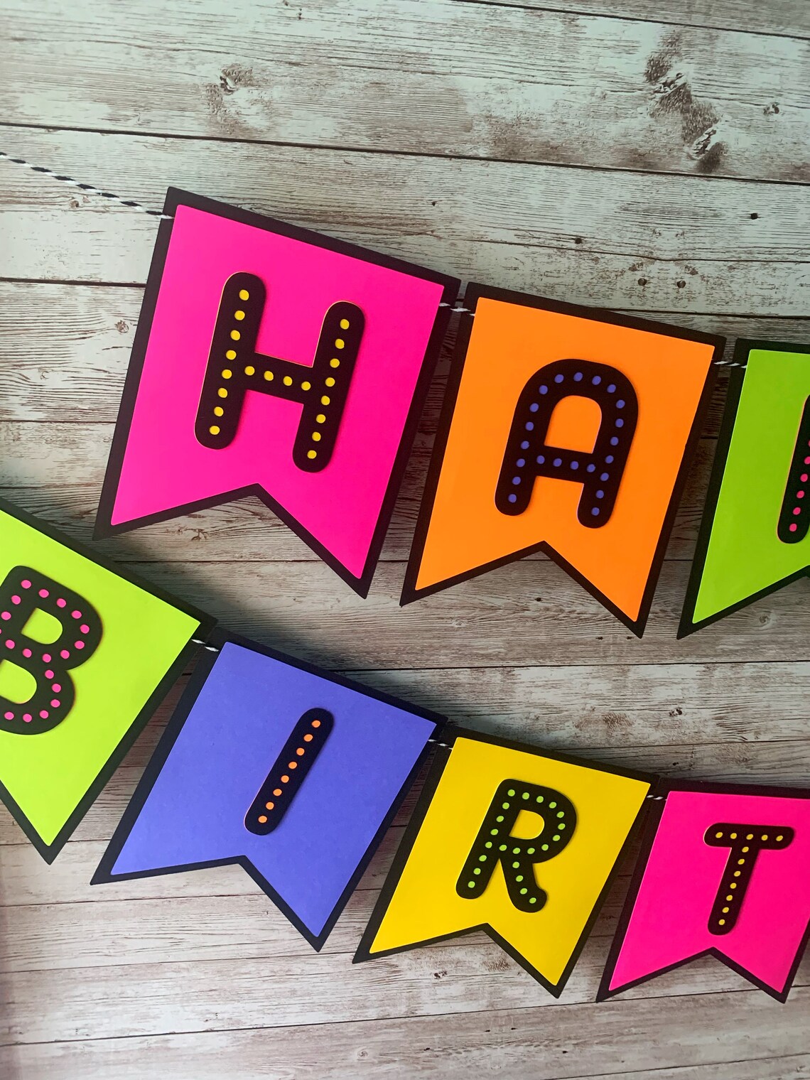 Neon Glow Party Banner Neon Party Decorations 80's Theme - Etsy