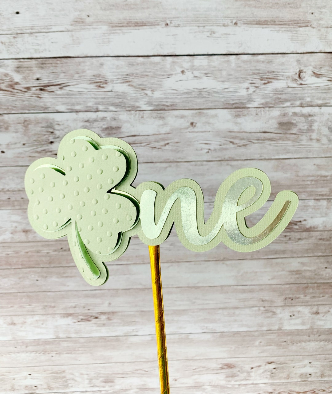 Shamrock One Cake Topper, Lucky One Cake Topper, Shamrock Party Decor ...