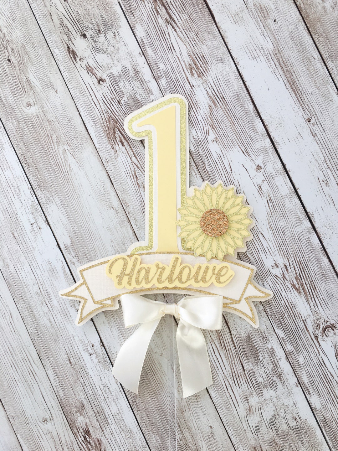 Sunflower Cake Topper, Sunflower Birthday, Sunflower Party Decorations ...