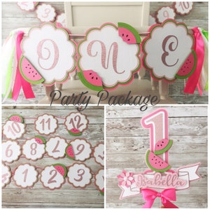 Watermelon Happy Birthday Banner, Watermelon Birthday Party Decorations ...