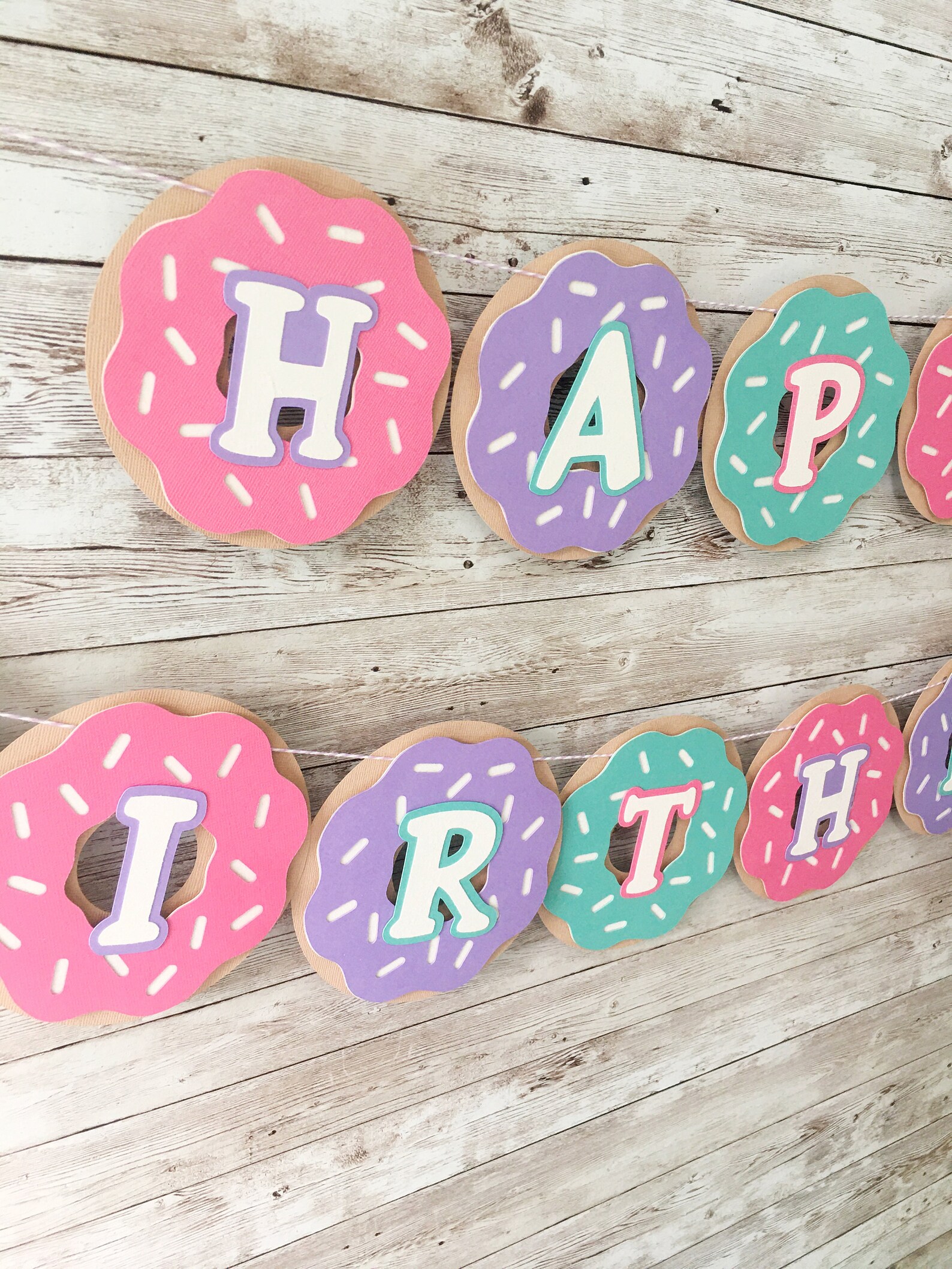 Donut Banner Donut Party Decor Donut Grow up Banner - Etsy