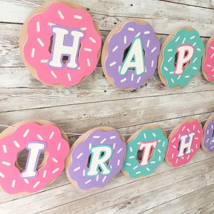 Donut Banner, Donut Party Decor, Donut Grow up Banner - Etsy