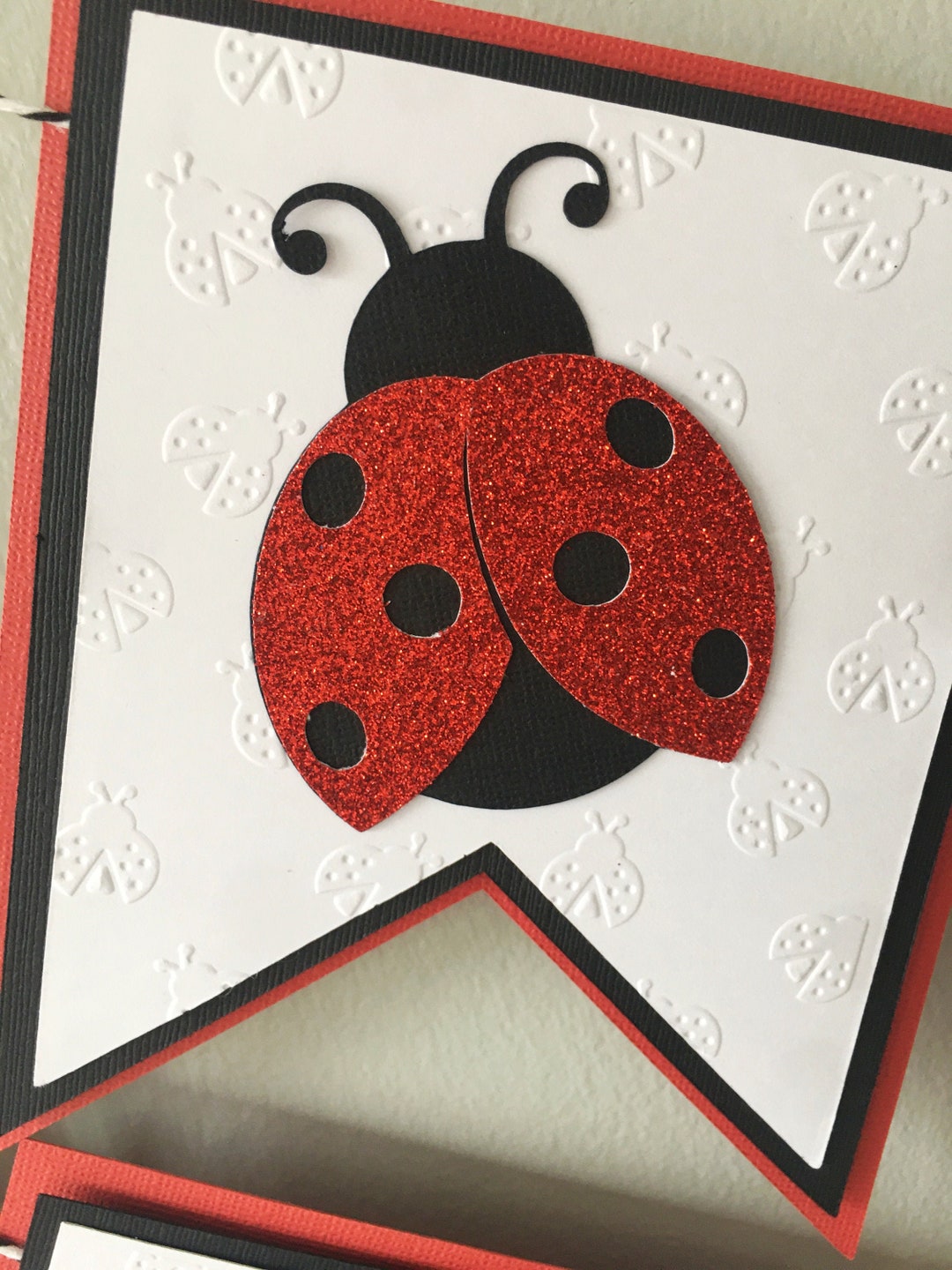 Ladybug Banner, Ladybug Party Decor, Ladybug 1st Birthday Decorations ...