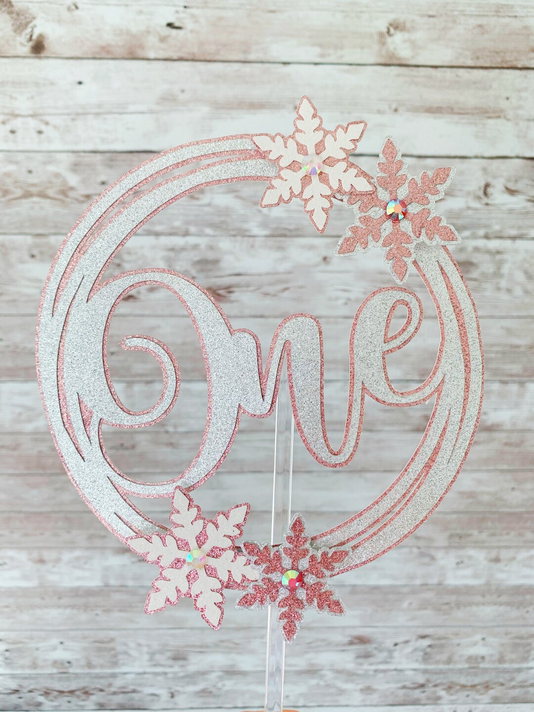 Snowflake Cake Topper, Snowflake 1st Birthday Decorations, Winter ...