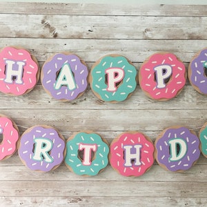 Donut Banner, Donut Party Decor, Donut Grow up Banner - Etsy