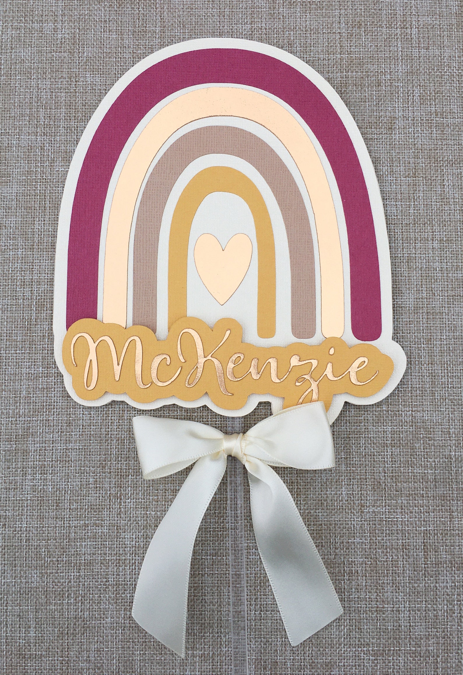 Boho Rainbow Cake Topper Boho Rainbow 1st Birthday Party - Etsy