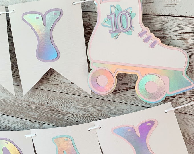 Roller Skate Party Banner, Roller Skating Party Decorations, 80's Theme ...