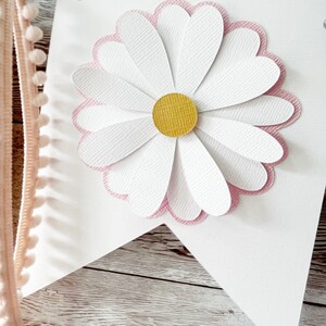 Daisy Party Decor, Daisy 1st Birthday, Daisy High Chair Banner, Retro ...