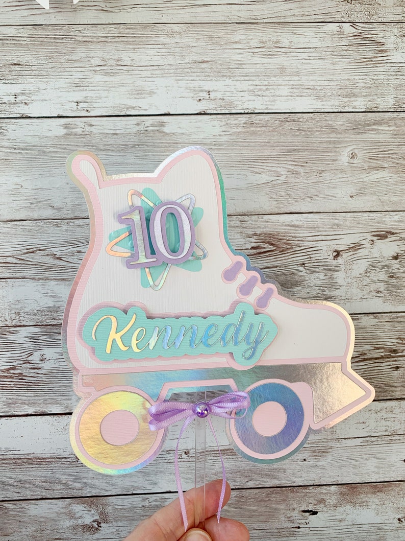 Roller Skate Cake Topper Roller Skating Party Decorations - Etsy