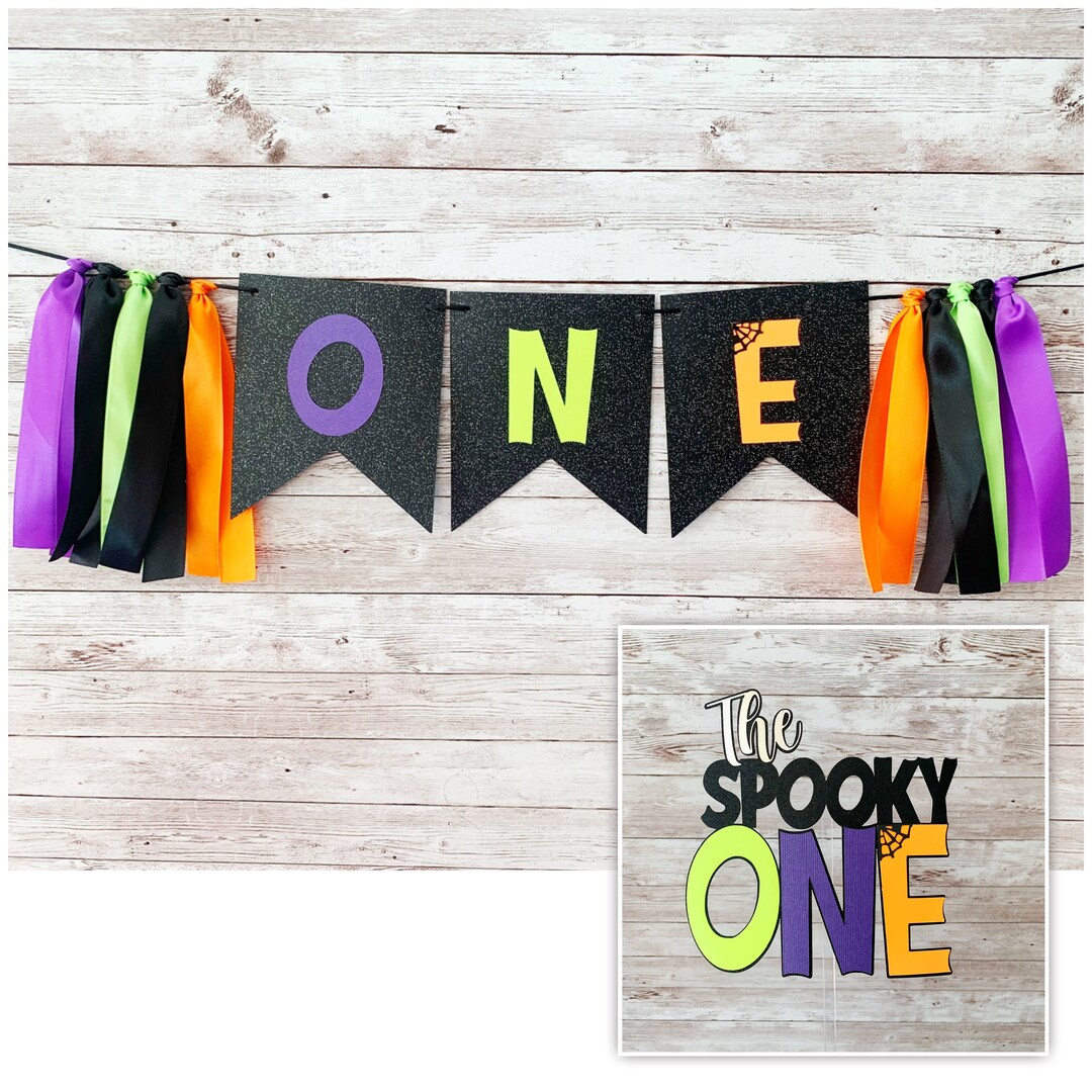 Halloween 1st Birthday, the Spooky One 1st Birthday Decor, Halloween ...