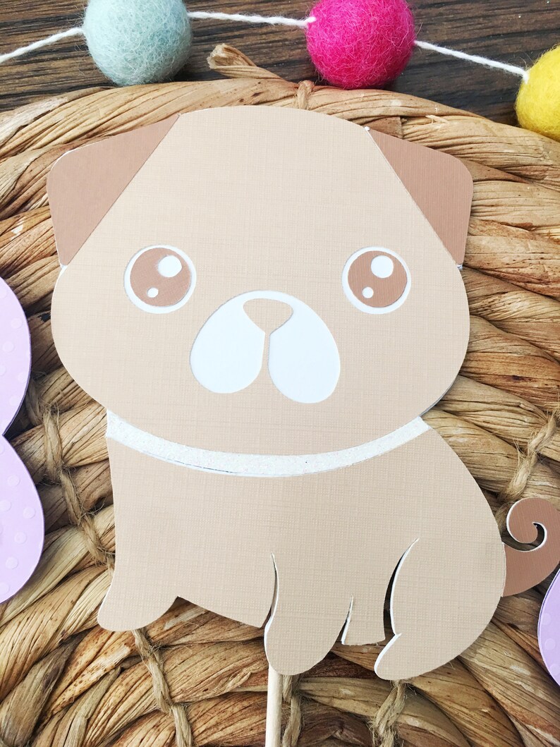 Set of 5 Pet Party Centerpiece Sticks Choice of Bunny Puppy | Etsy