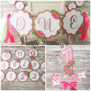 Watermelon Cake Topper, Number Cake Topper, Watermelon Cake Topper ...