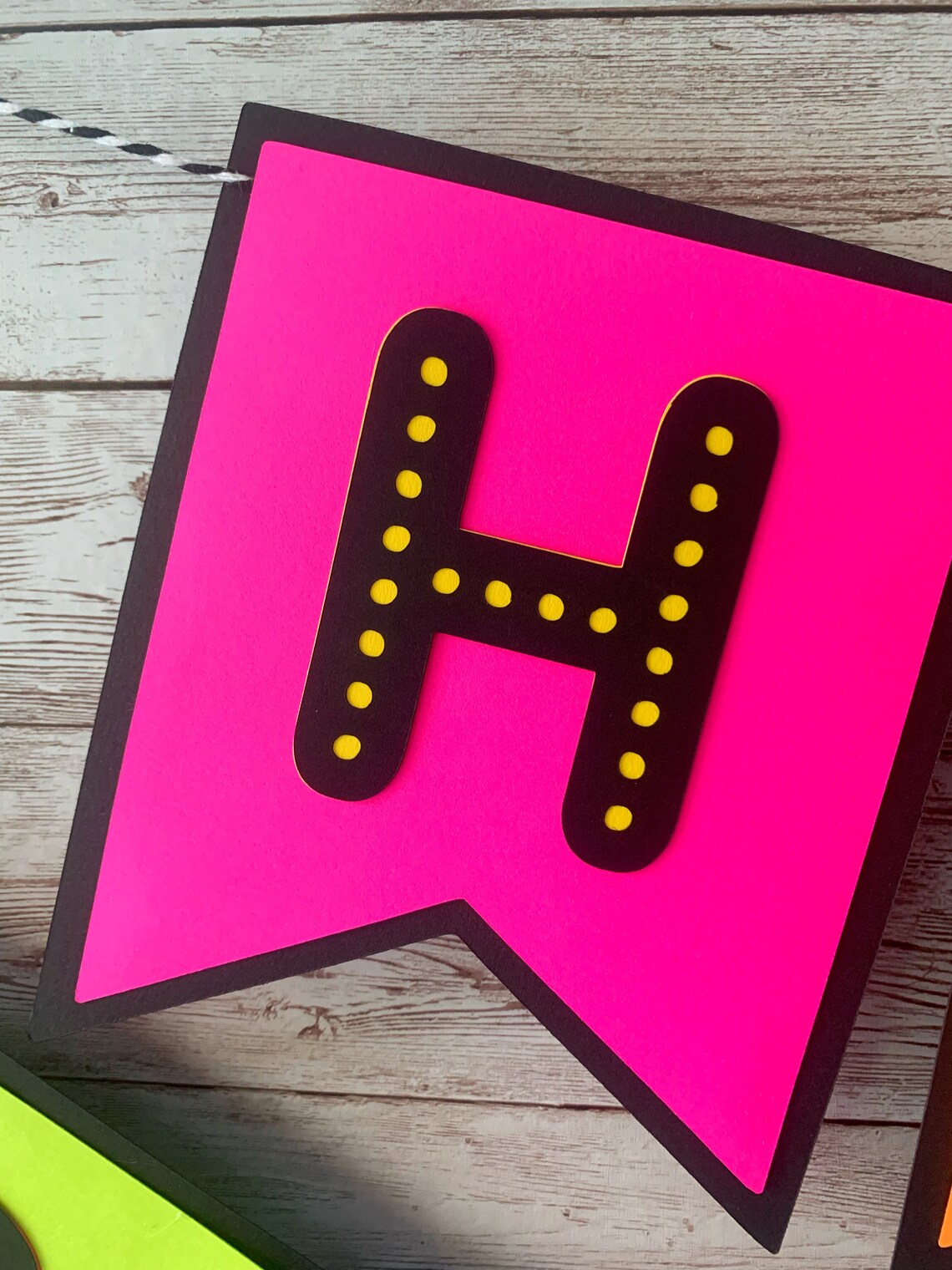 Neon Glow Party Banner Neon Party Decorations 80's Theme - Etsy