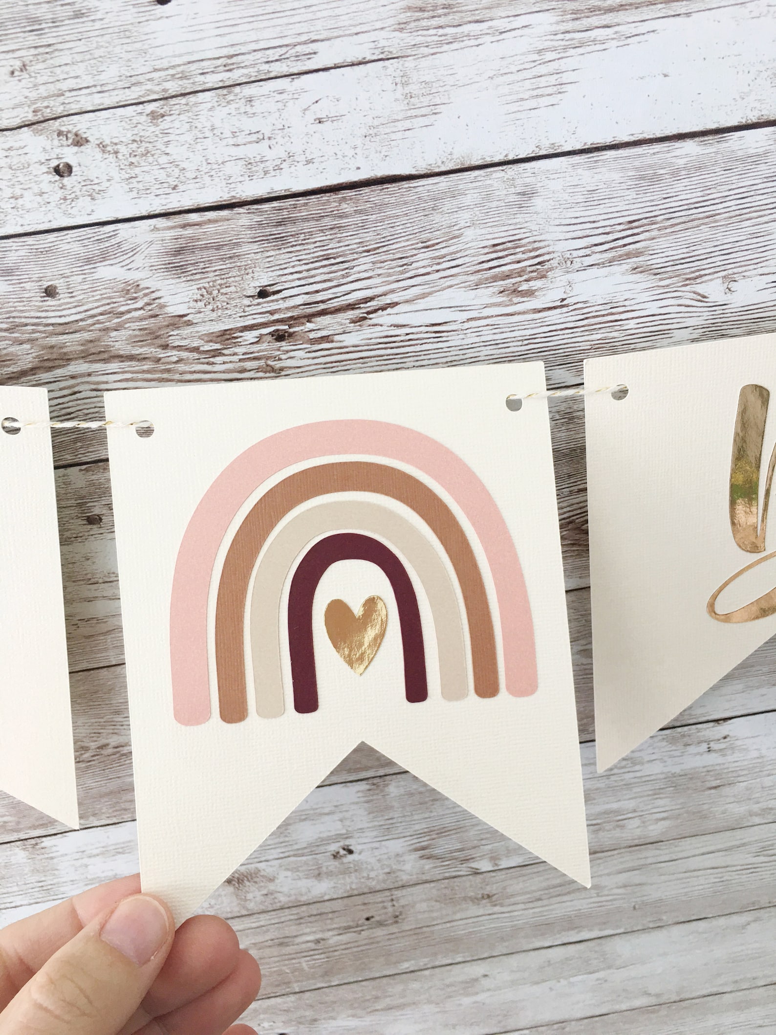 Boho Rainbow Bridal Shower Decorations, Bridal Shower Banner, Boho ...