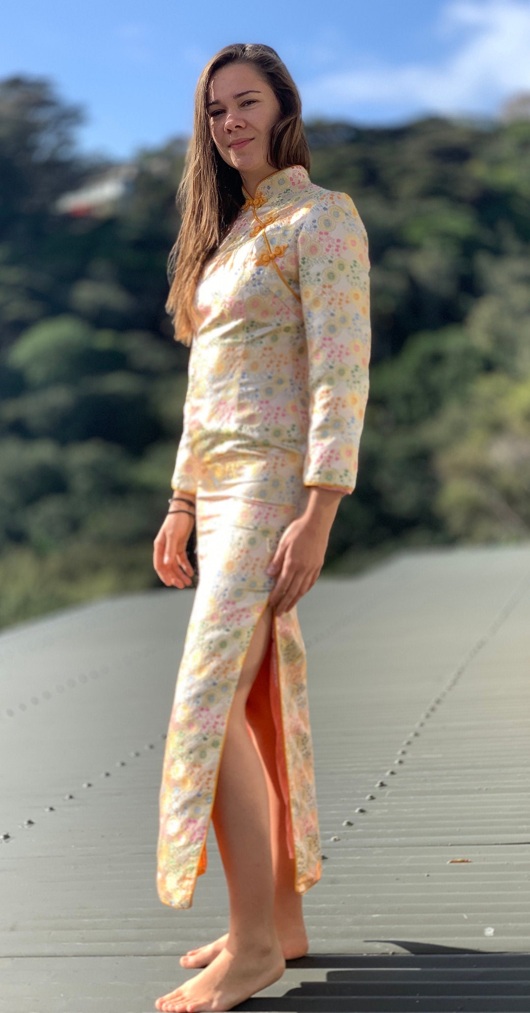 Asian Fitted Fully Lined Tailor Made Silk Dress - Etsy