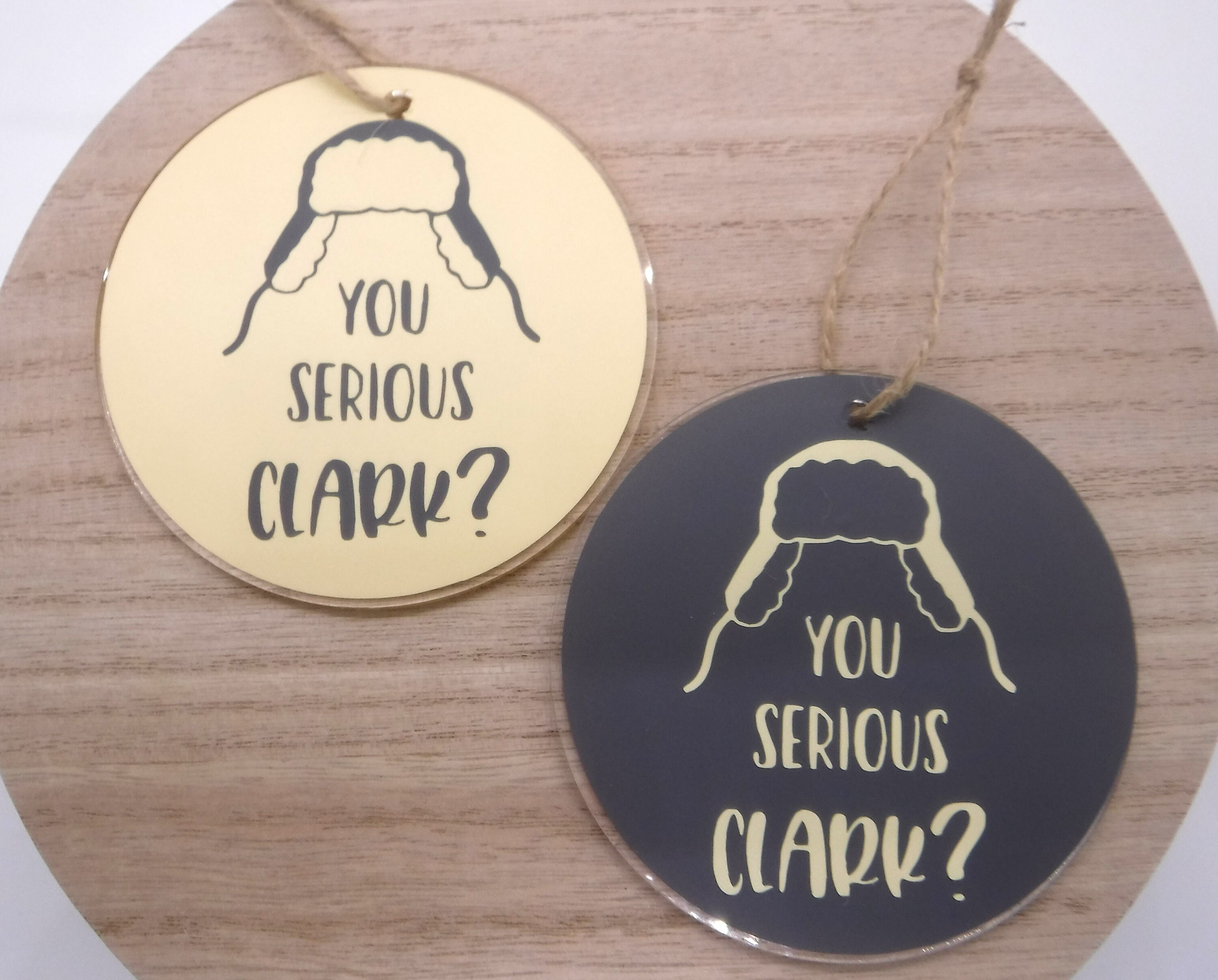 Ornament Acrylic W/ Vinyl Decals - Etsy