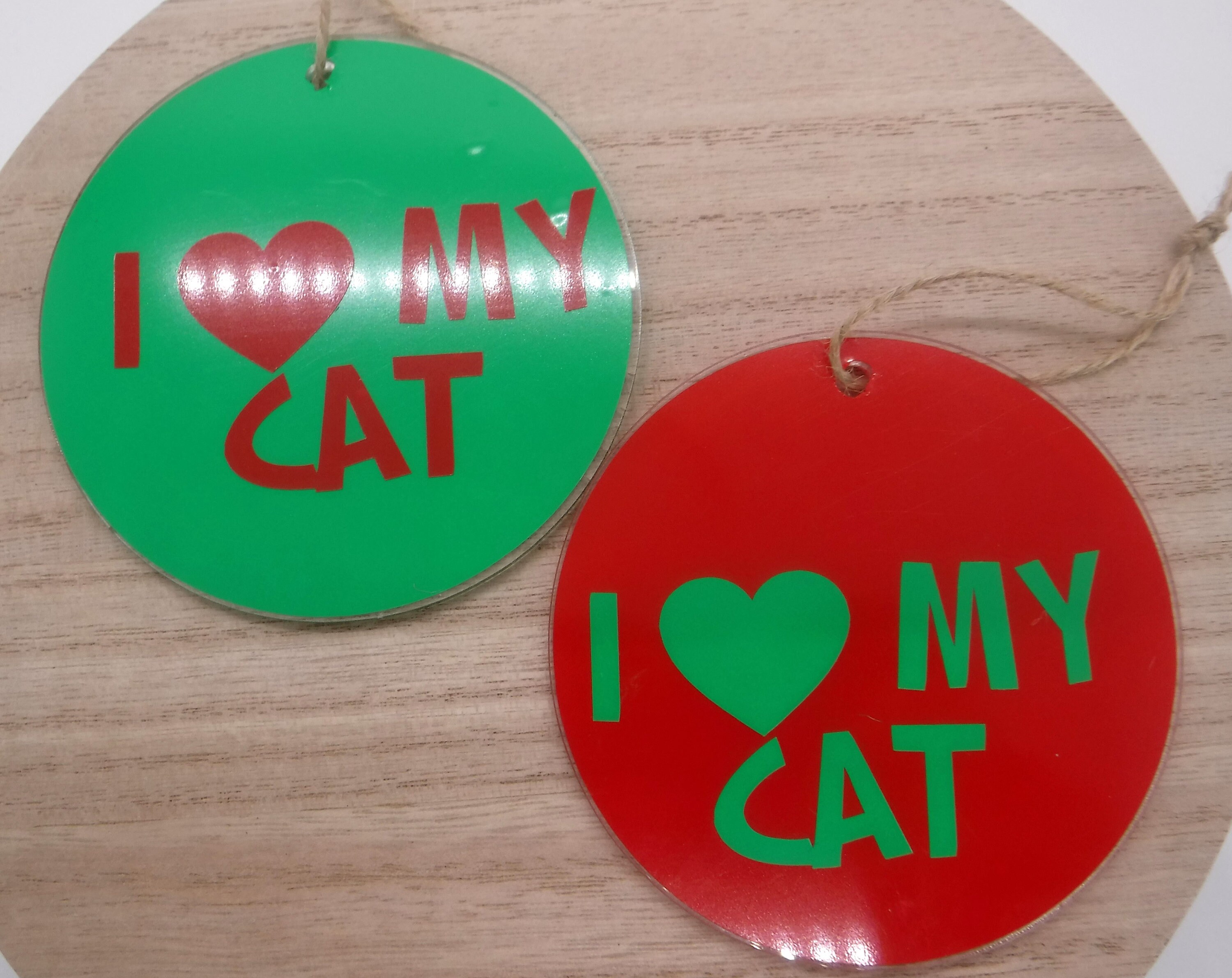 Ornament Acrylic W/ Vinyl Decals - Etsy